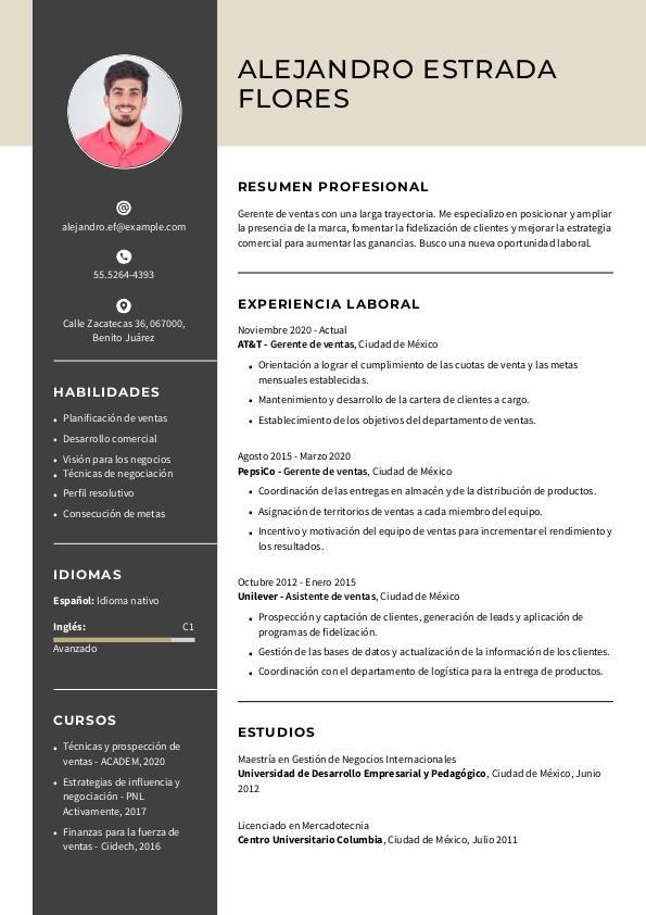 Ejemplos De Currículum De Gerente Profesional De Paisajismo