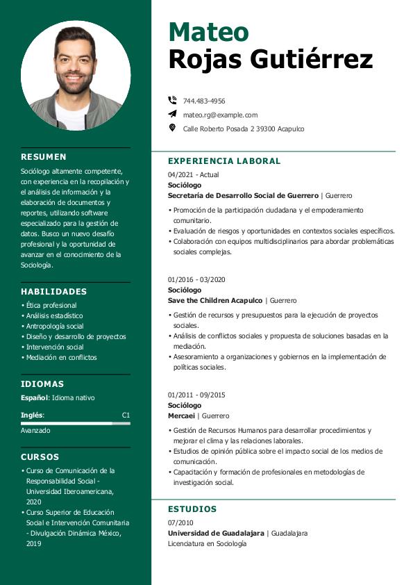 Cómo hacer un currículum de sociólogo: ejemplos | miCVideal